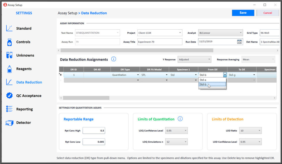 ELISA / Immunoassay Software with Gold Standard 5PL and 4PL